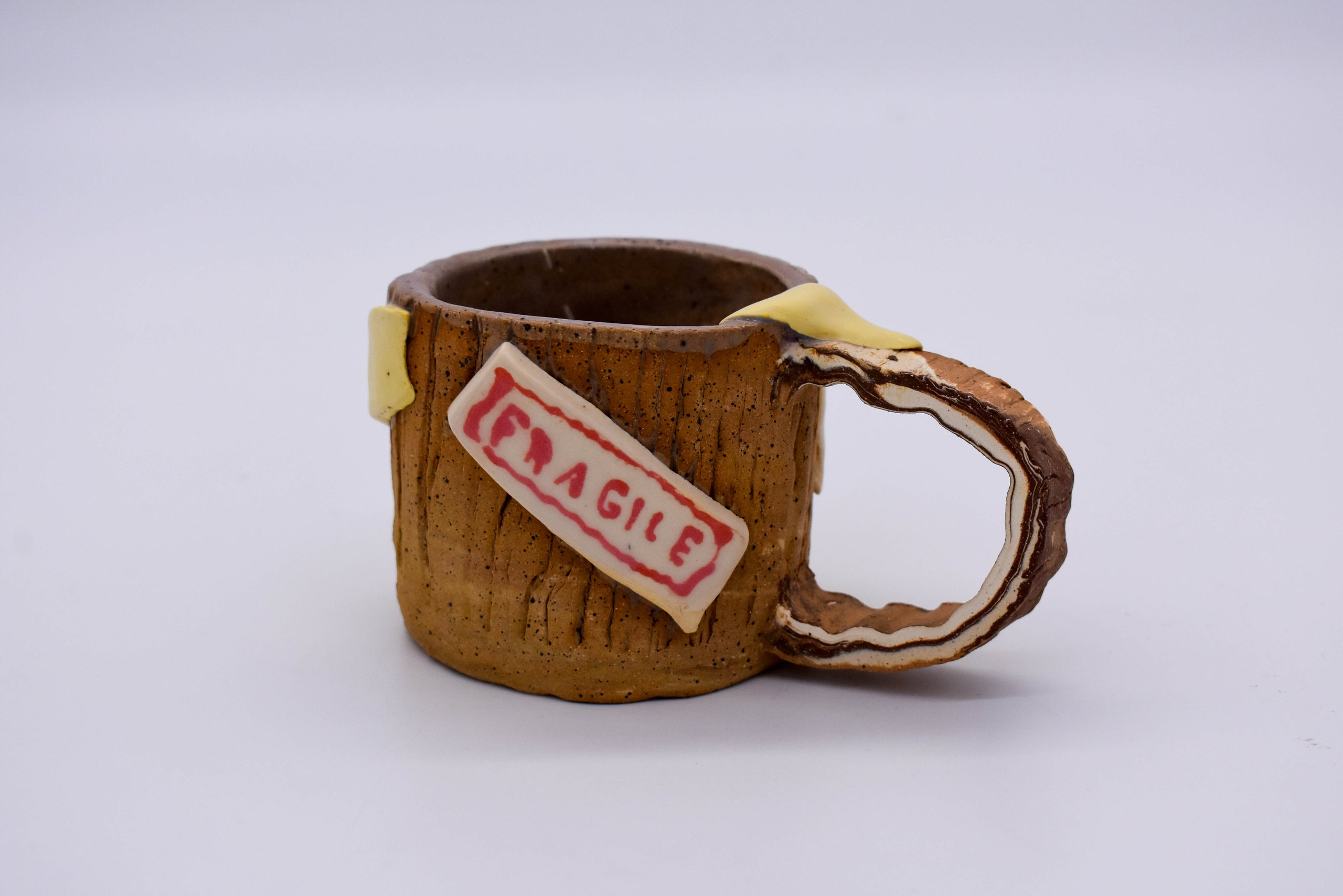 Blanket Fort Studio Recycled Cardboard And Clay Mug Fragile Maker